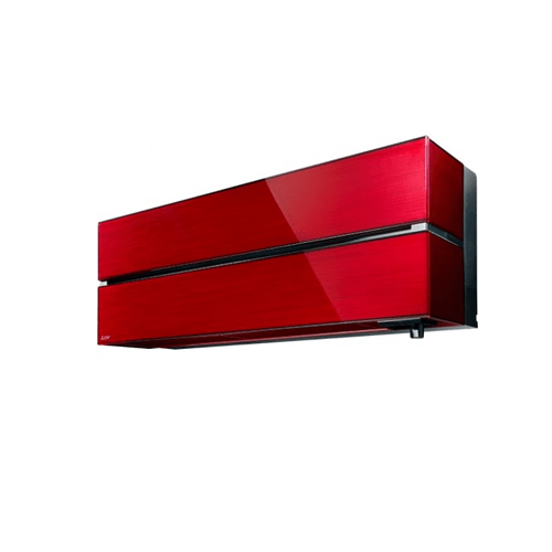Mitsubishi LN25 Hero Ruby Red varmepumpe - Billig Ventilation ApS